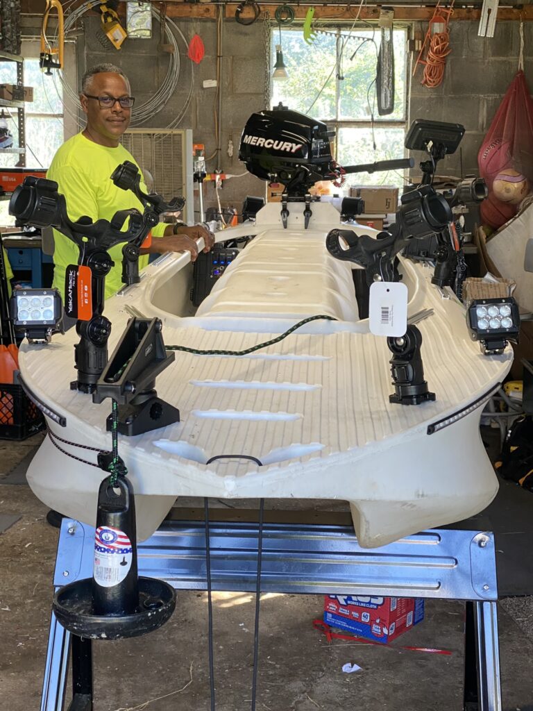 My S4 skiff rigged for fishing by my friend Chuck Earls – STABLE KAYAKS ...