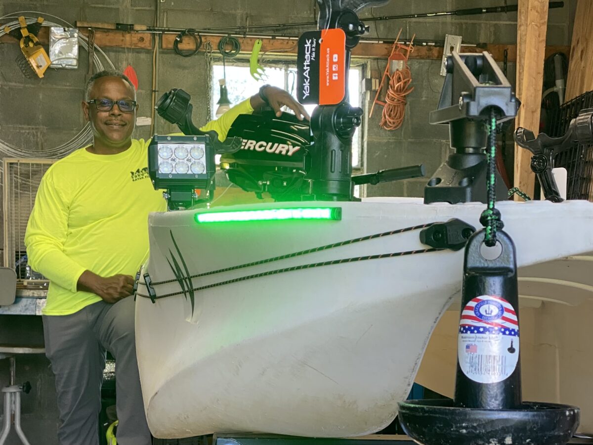 My S4 skiff rigged for fishing by my friend Chuck Earls – STABLE KAYAKS ...