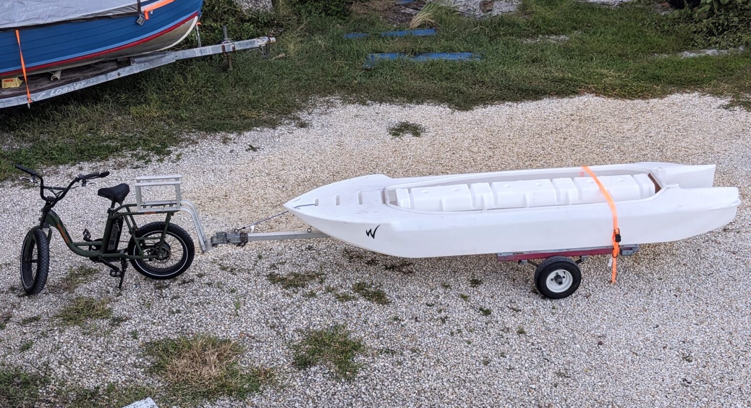 Ultralight flatbed trailer for extreme portability of S4 Microskiff ...